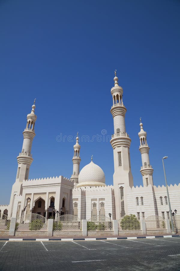 Al-Bahya Mosque, Abu Dhabi, UAE Stock Image - Image of sacred, dome ...