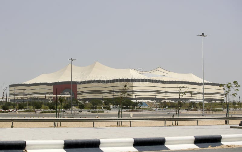 Al Bayt Stadium in Doha, Qatar Stock Photo - Image of tent ...