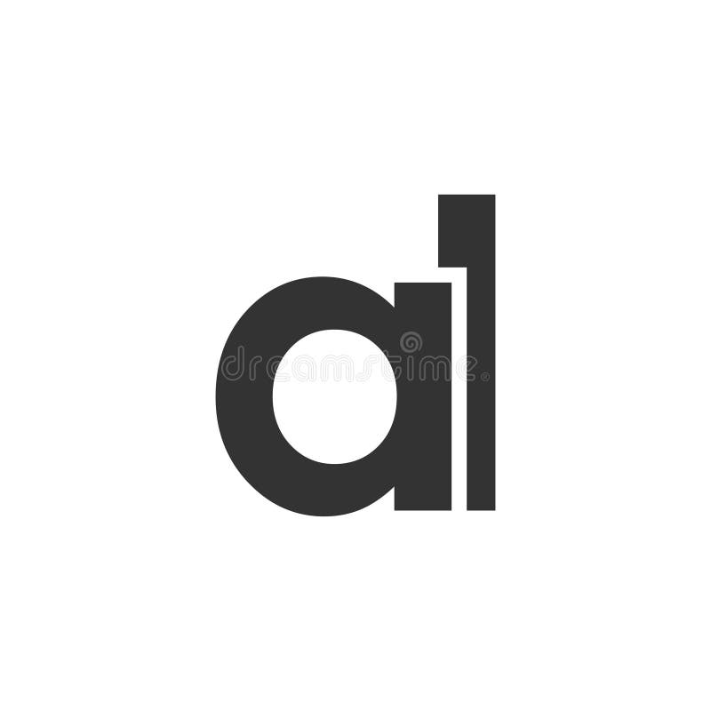 AL Creative Geometric Initial Based Modern and Minimal Logo. Letter a L ...
