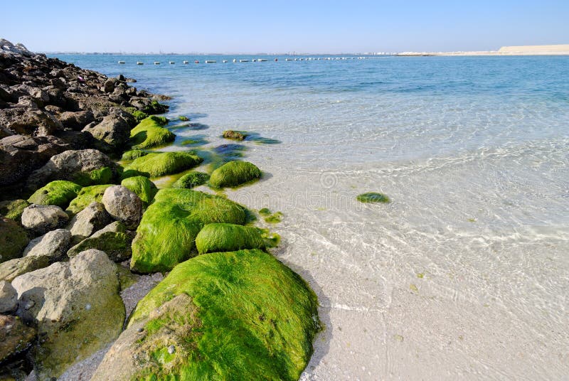 Al Dar Islands stock image. Image of blue, arabian, natural - 7416715