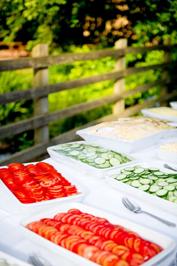 Al fresco food buffet stock photo. Image of fresco, fence - 23788612