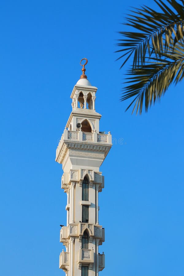 Beautiful Al Gudaibiya Grand Mosque in Bahrain Stock Photo - Image of ...
