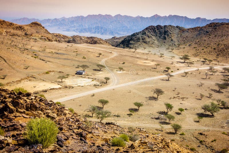 Al Hajar Mountains of Fujairah Stock Image - Image of nature, arab ...