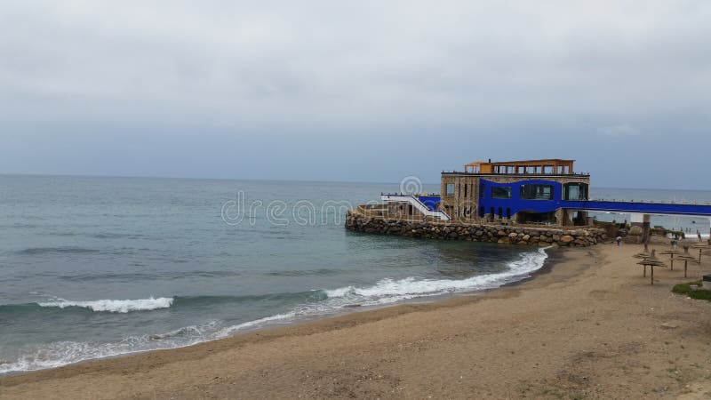 Al Hoceima Beach , Morocco . Stock Photo - Image of beach, building ...