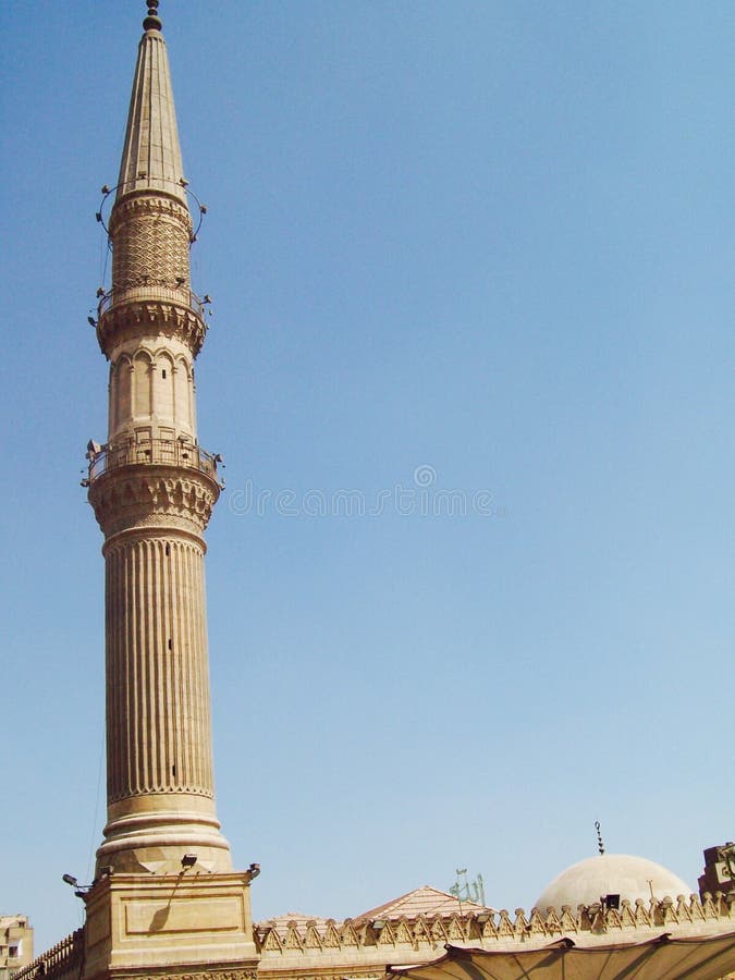 Al-Hussein Mosque stock photo. Image of dome, cairo, africa - 79305386