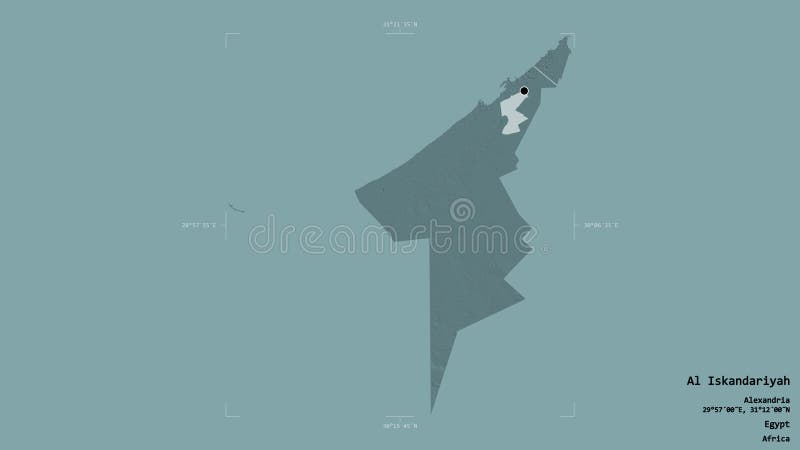 Al Iskandariyah - Egypt. Bounding Box. Administrative Stock ...