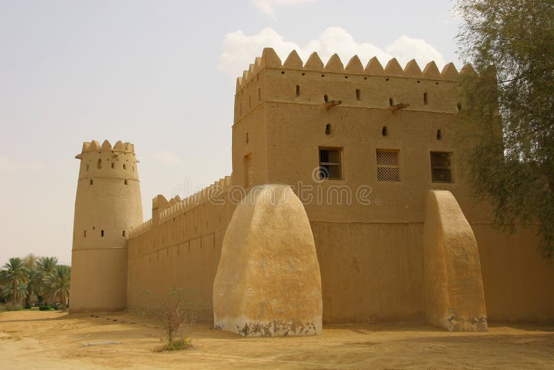 Al Jahili Fort, Al Ain stock photo. Image of tower, entrance - 33329966