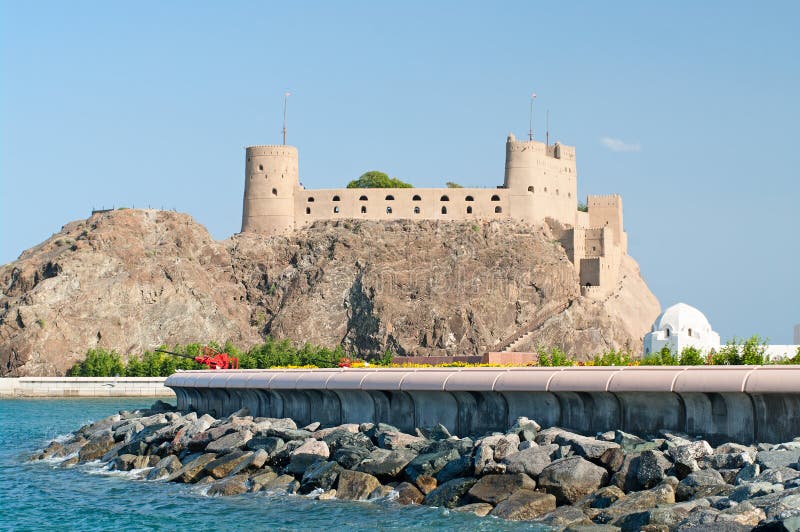 Al-Jalali Forte in Vecchio Muscat - Muscat, Oman Immagine Stock ...