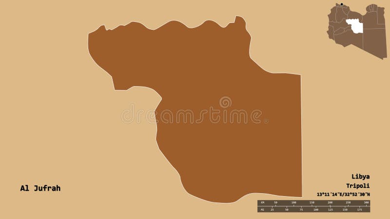 Al Jufrah, District of Libya, Zoomed. Pattern Stock Illustration ...