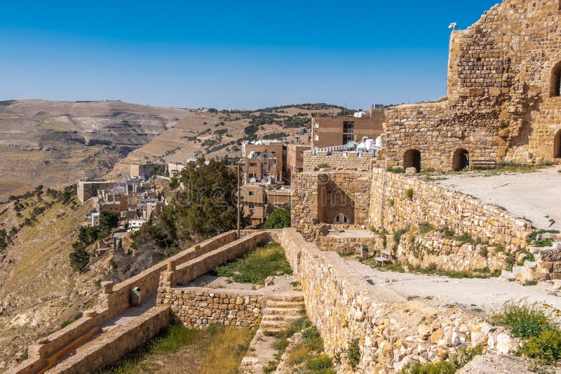 Al Karak, Jordan stock photo. Image of castle, architecture - 56679158