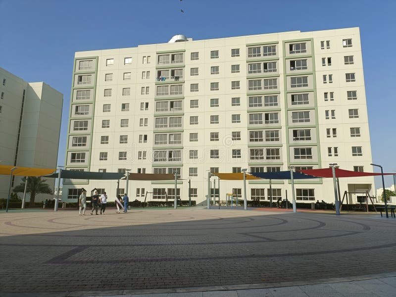 Al Khail Gate Residential Building Dubai Stock Photo - Image of ...