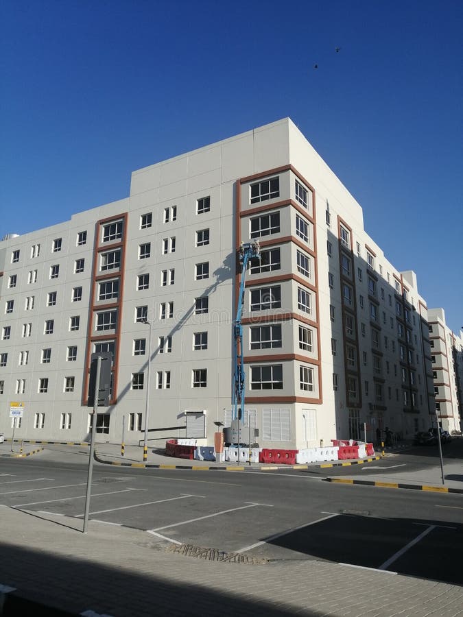Al Khail Gate Residential Building Work Progress Stock Image - Image of ...
