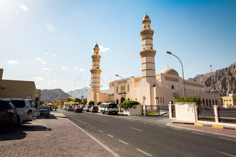 Khasab, Oman - October 5, 2018: Khasab City Creek And Desert Rock ...