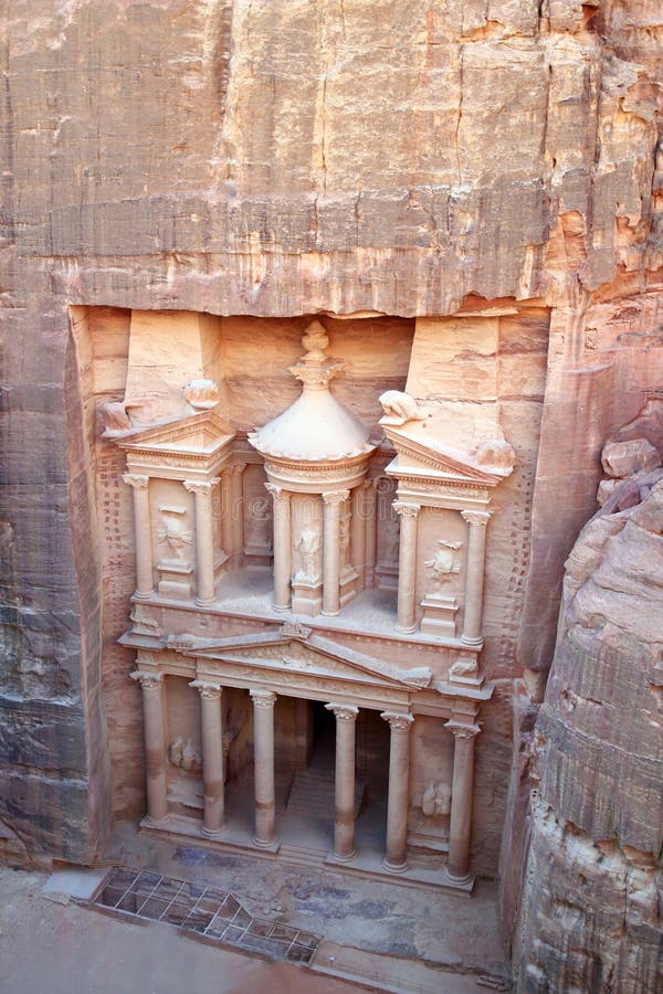 Al Khazneh in Petra, Jordan. Stock Image - Image of built, monument ...