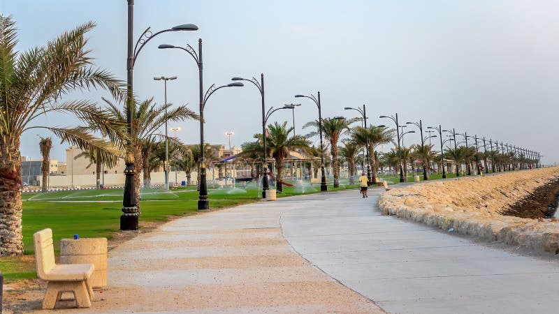 Al Khobar Corniche Morning View. City Khobar, Saudi Arabia Stock Photo ...