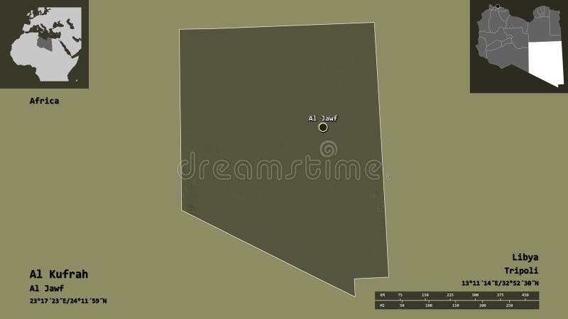 Al Kufrah, District of Libya,. Previews. Administrative Stock ...