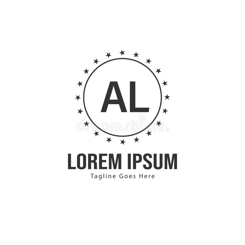 AL Letter Logo Design. Creative Modern AL Letters Icon Illustration ...