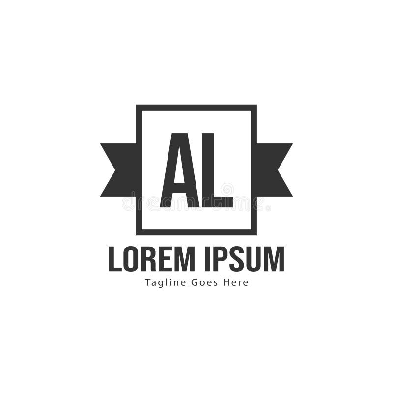 AL Letter Logo Design. Creative Modern AL Letters Icon Illustration ...