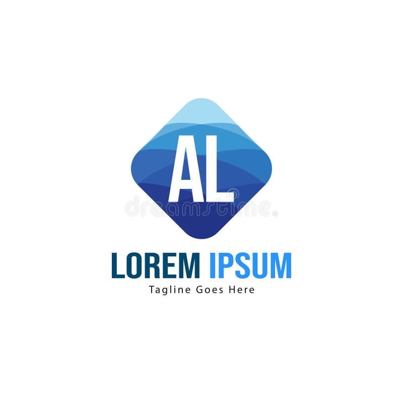 AL Letter Logo Design. Creative Modern AL Letters Icon Illustration ...