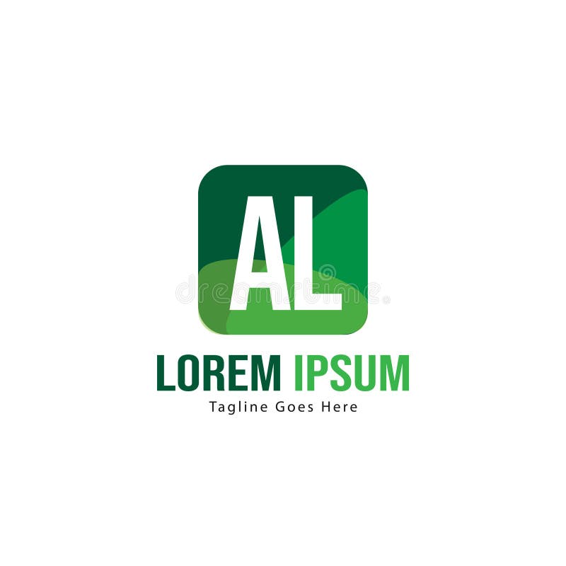 AL Letter Logo Design. Creative Modern AL Letters Icon Illustration ...