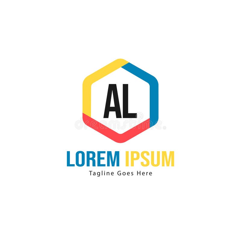 AL Letter Logo Design. Creative Modern AL Letters Icon Illustration ...