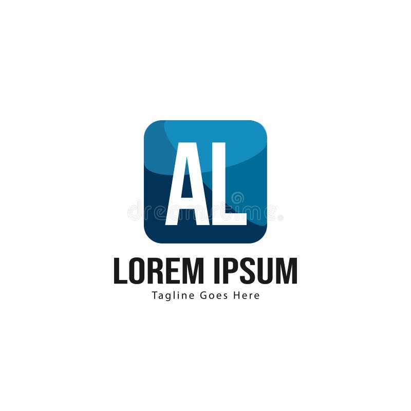 AL Letter Logo Design. Creative Modern AL Letters Icon Illustration ...
