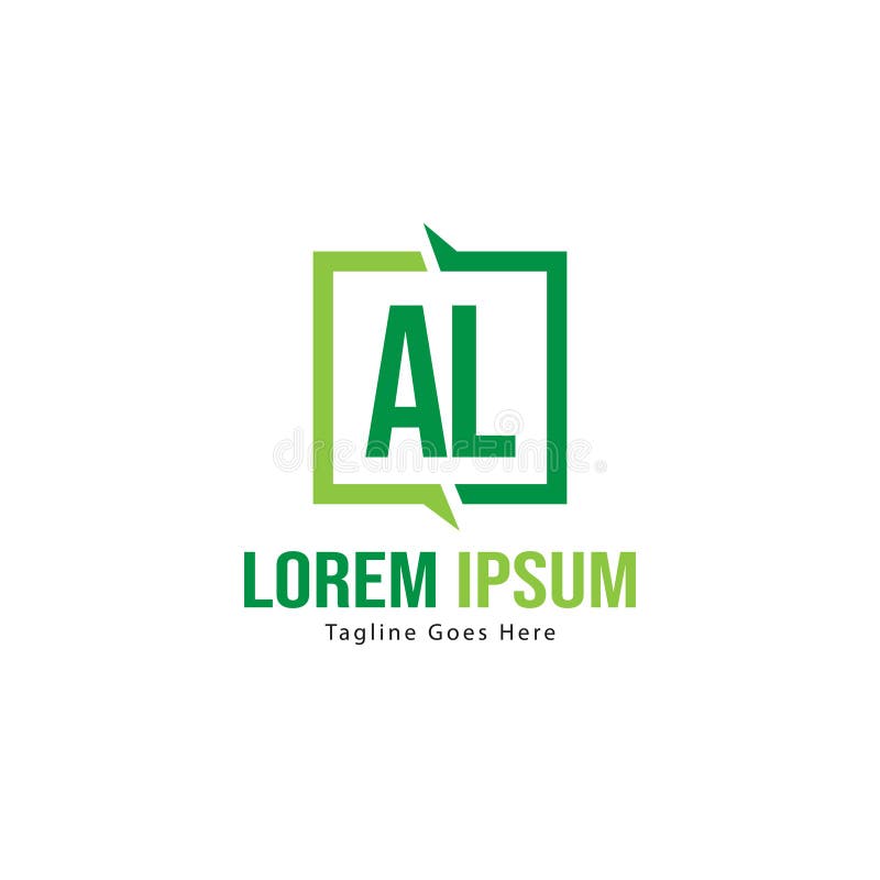 AL Letter Logo Design. Creative Modern AL Letters Icon Illustration ...