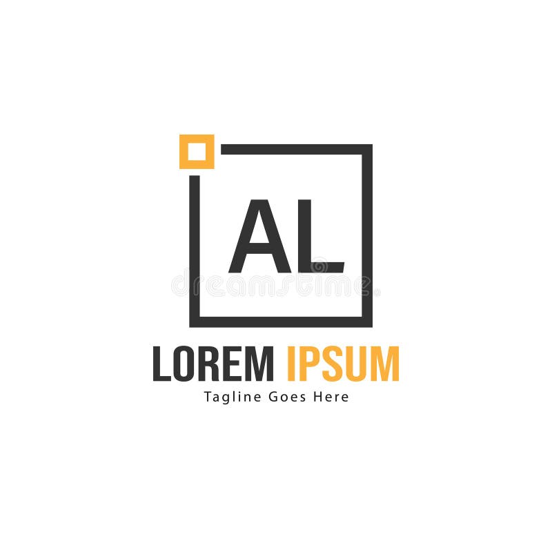 AL Letter Logo Design. Creative Modern AL Letters Icon Illustration ...