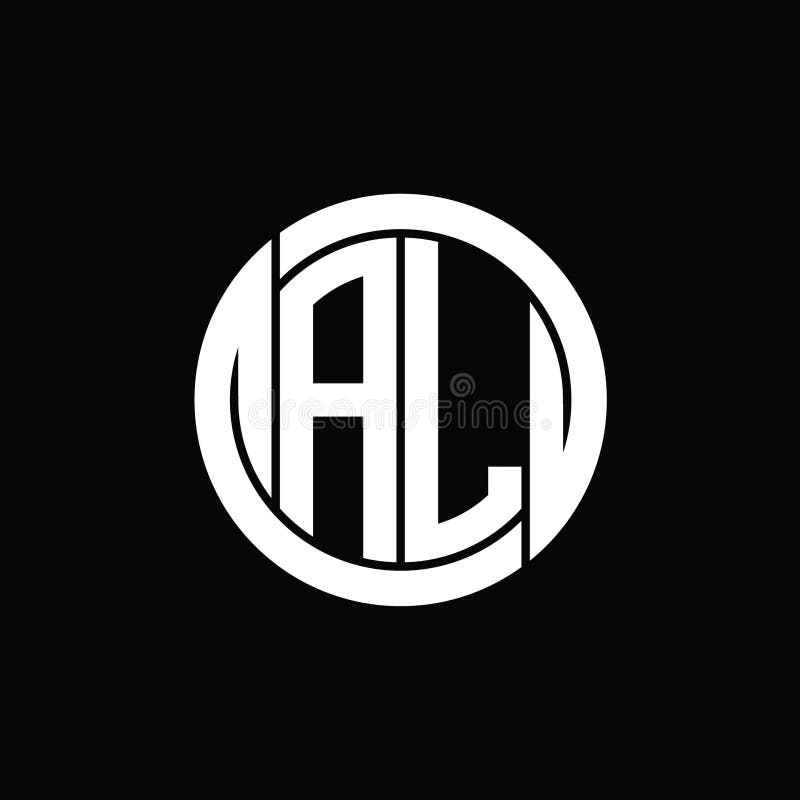 AL Logo Monogram Shield Inside Circle Shape Vector Images Design ...