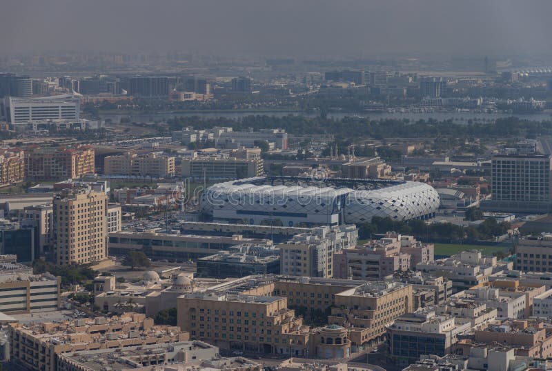 Al-Maktoum Stadium editorial stock image. Image of sports - 309086999
