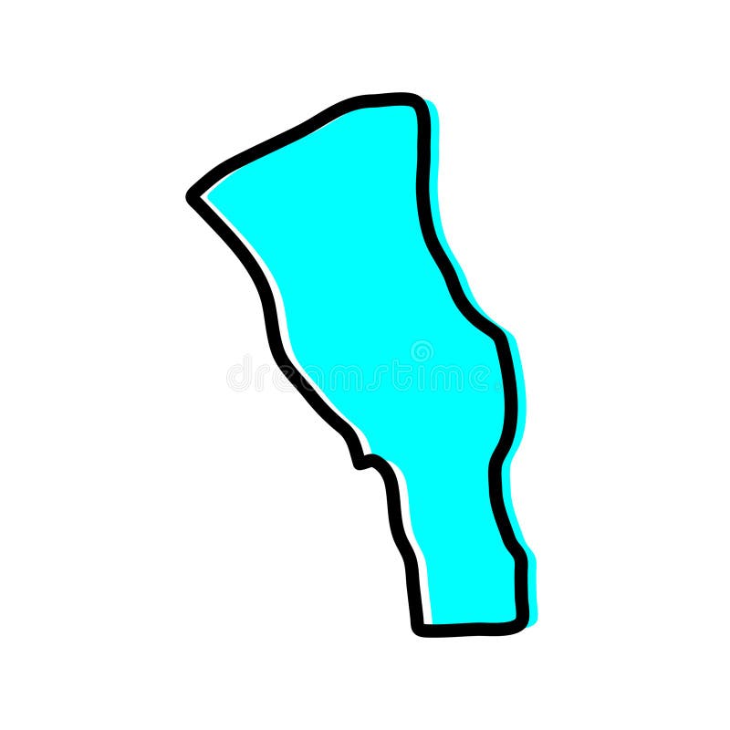 Al Marj Region of Libya Vector Map Illustration Stock Vector ...