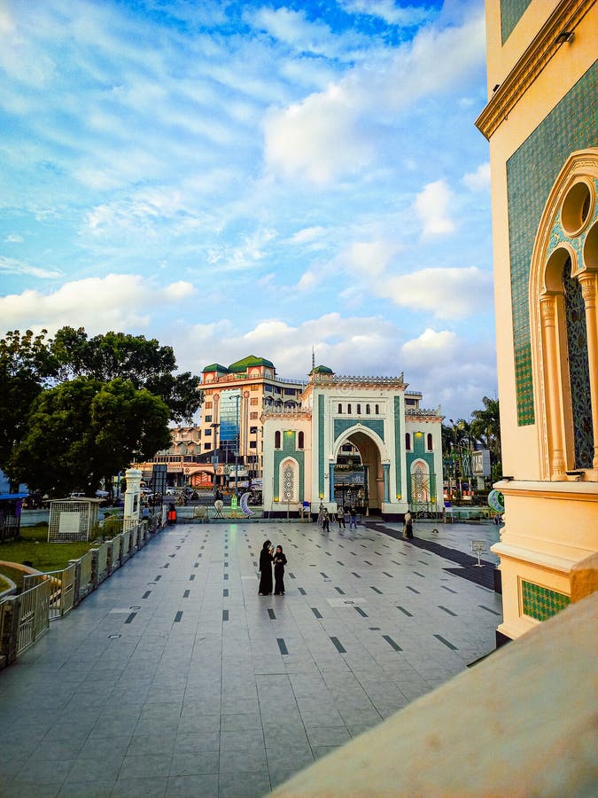 Al-mashun Mosque in the City of Medan, One of the Landmarks of the City ...