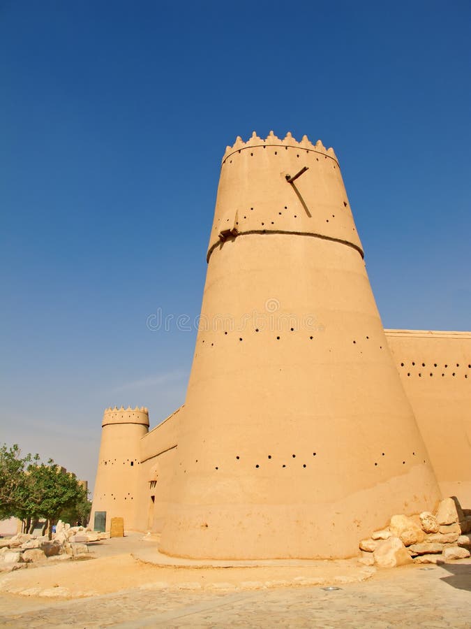 Al Masmak fort stock image. Image of monarchy, arabic - 22684773