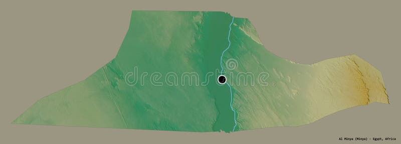 Minya Governorate of Egypt Flag Textile Cloth Fabric Waving on the Top ...