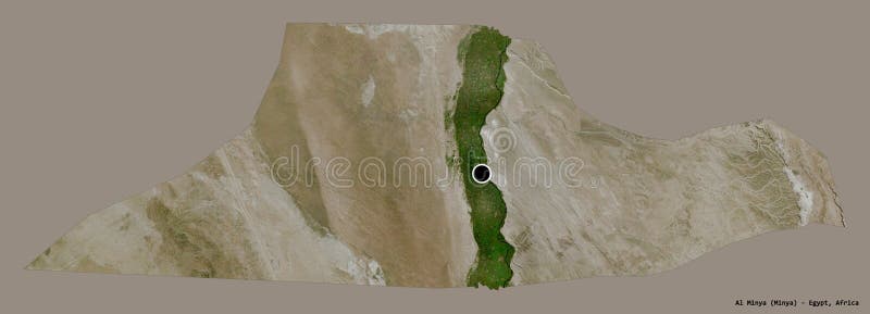 Minya Governorate of Egypt Flag Textile Cloth Fabric Waving on the Top ...