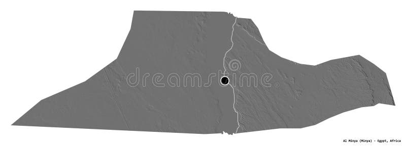 Minya Governorate of Egypt Flag Textile Cloth Fabric Waving on the Top ...