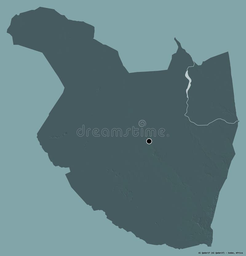 Al Qadarif State Republic of the Sudan, North Sudan Map Vector ...
