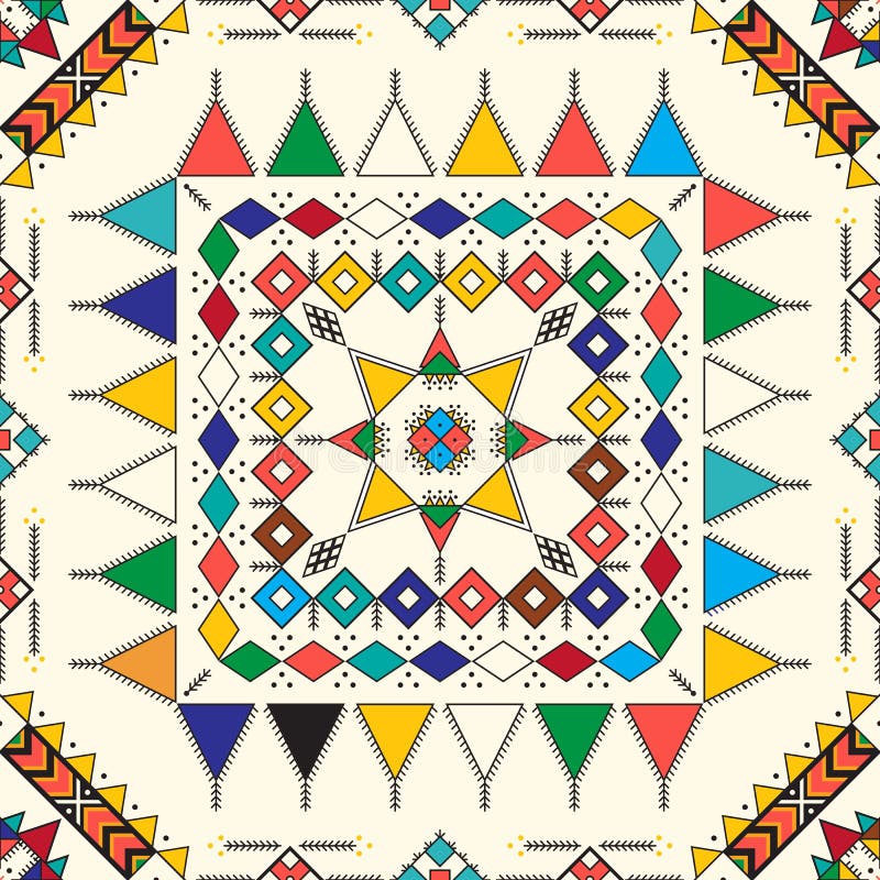 Al-Qatt Al-Asiri Pattern 23 Stock Vector - Illustration of design ...