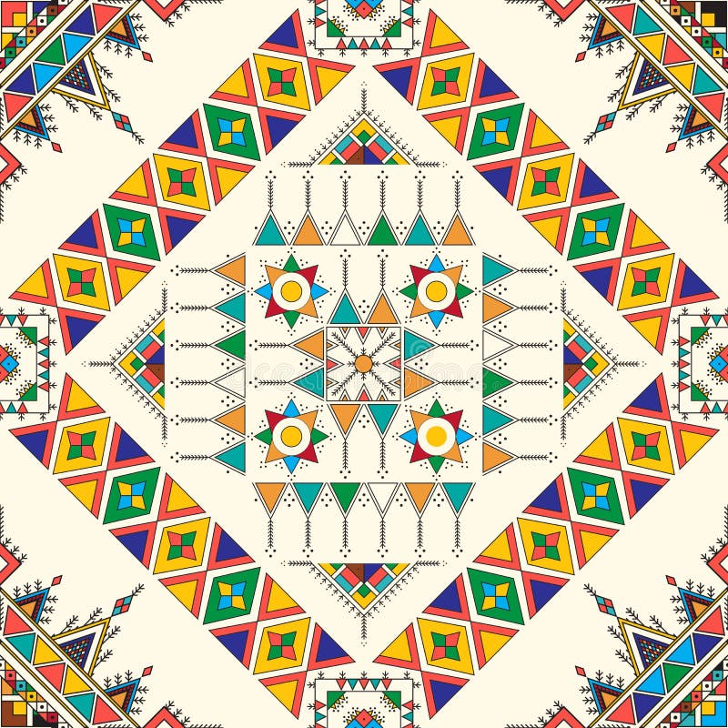 Al-Qatt Al-Asiri Pattern 31 Stock Vector - Illustration of arabia ...