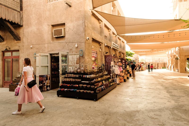 Al Seef at Dubai Creek, Dubai UAE Editorial Stock Photo - Image of city ...