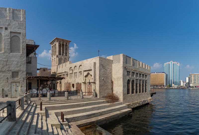 Al Seef Waterfront stock image. Image of deck, middle - 308486301