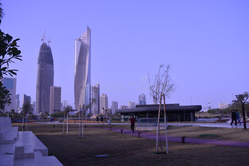Al Shaheed Park Kuwait editorial stock photo. Image of towers - 114928958