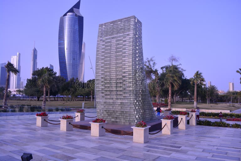 Al Shaheed Park Kuwait editorial stock photo. Image of towers - 114928958