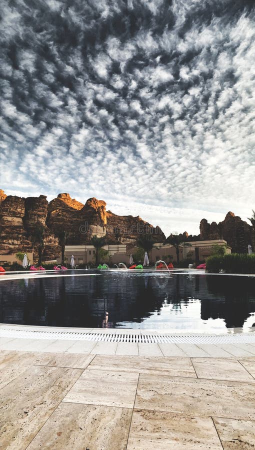 Al-Ula mountain. stock photo. Image of mountain, view - 218022658