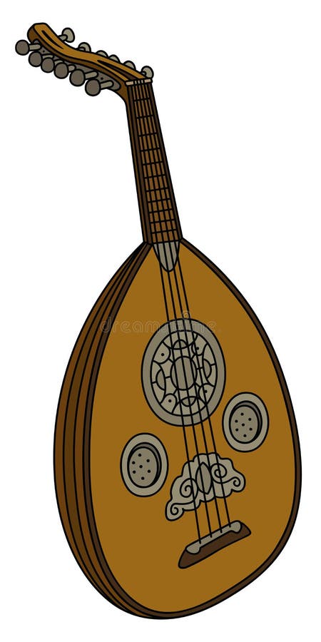 Alaúde histórico ilustração do vetor. Ilustração de cultura - 91293686