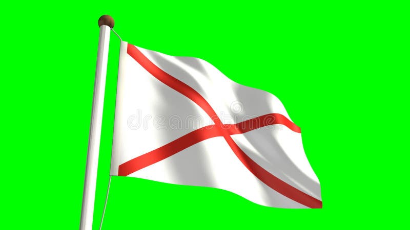 Alabama Flag and Planes. Animation of Planes Flying Over the Flag of ...