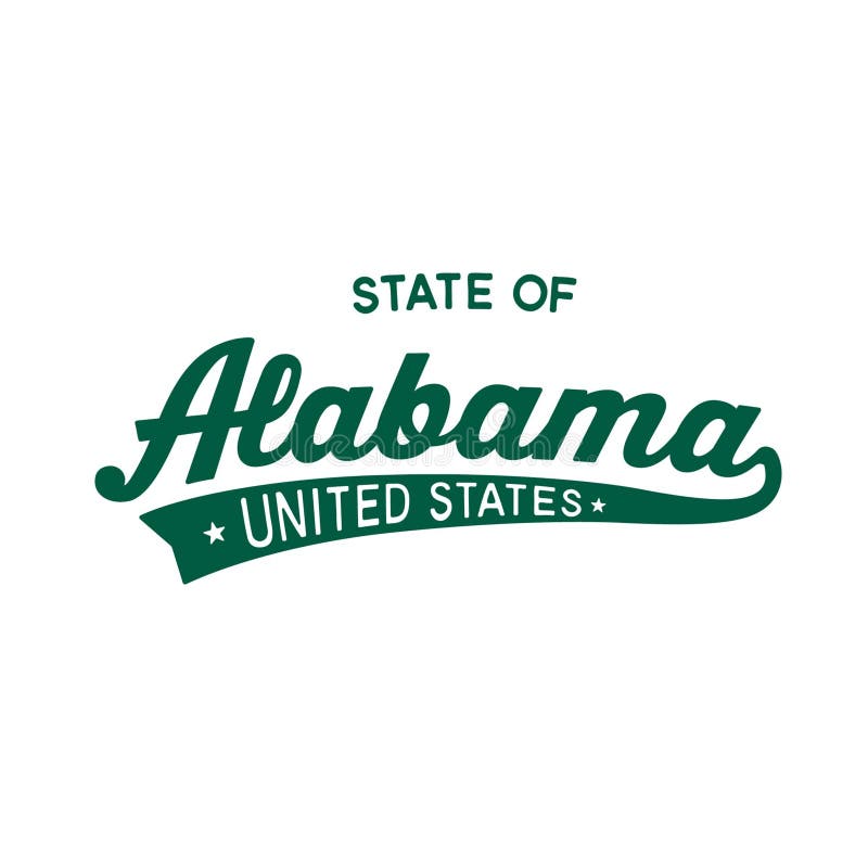 Alabama Lettering Design. Alabama, United States, Typography Design ...
