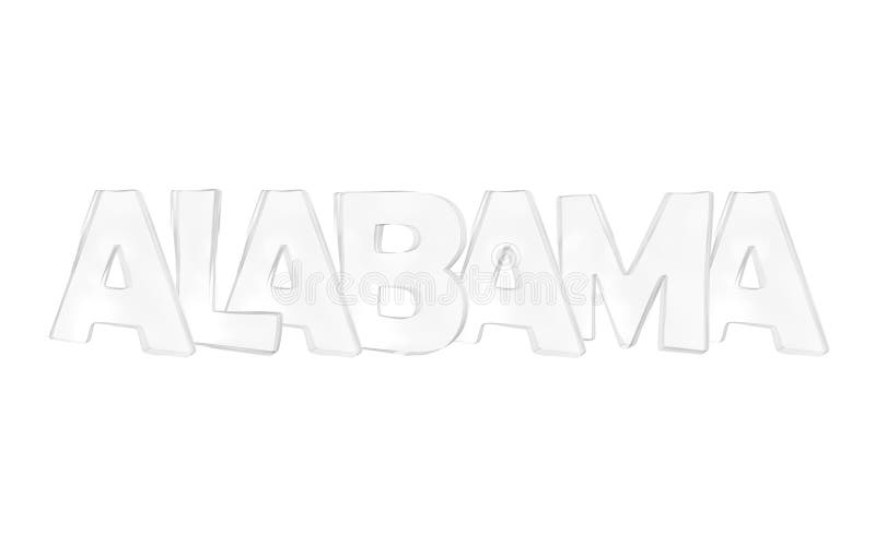 Alabama. Isolated USA State Names Stock Illustration - Illustration of ...