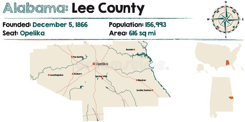 Alabama county map stock vector. Illustration of county - 35300731