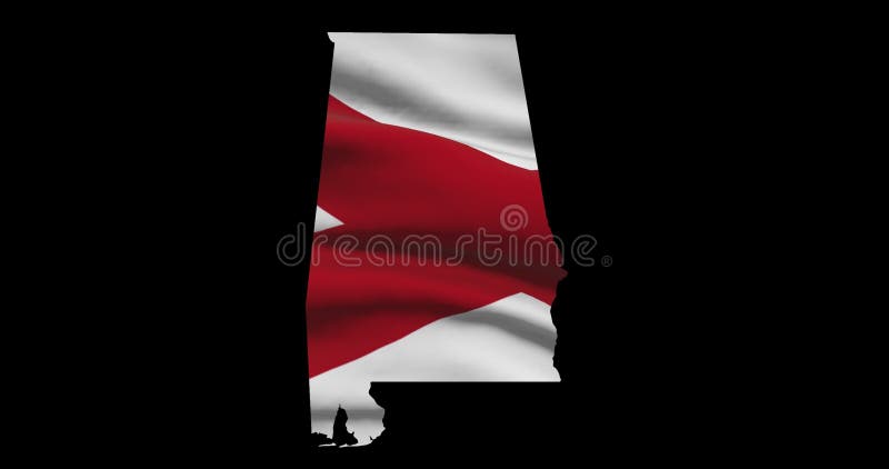 Alabama Map Outline PNG. State Flag Icon Stock Illustration ...